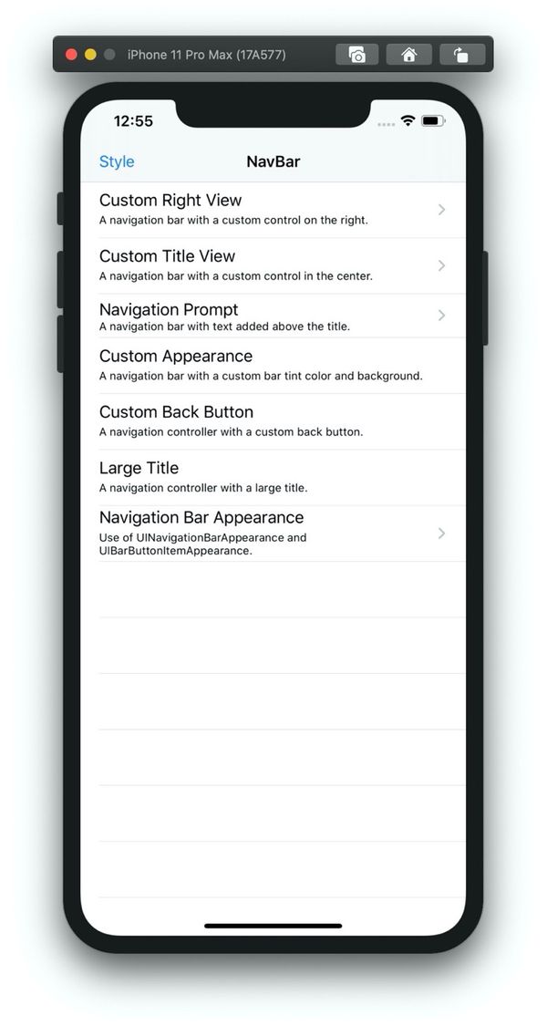 iOS 13でのNavigationBarのカスタマイズ方法