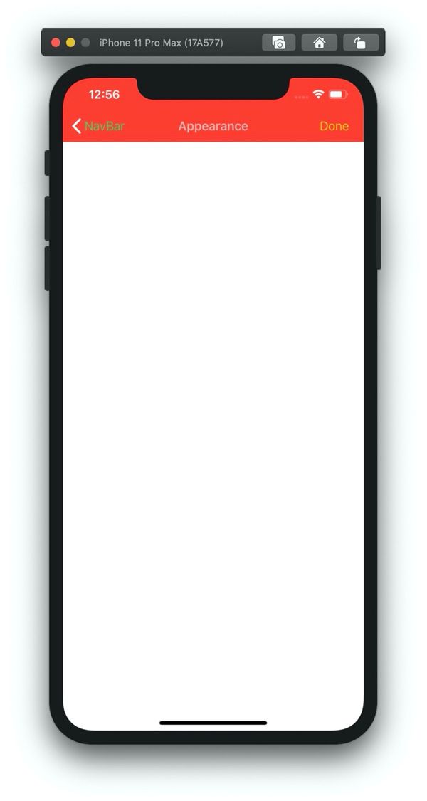 iOS 13でのNavigationBarのカスタマイズ方法